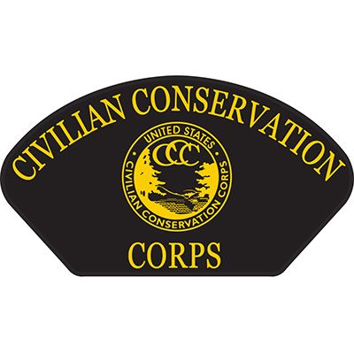 Civilian Conservation Corps Logo The Molder Of Men": The Civilian